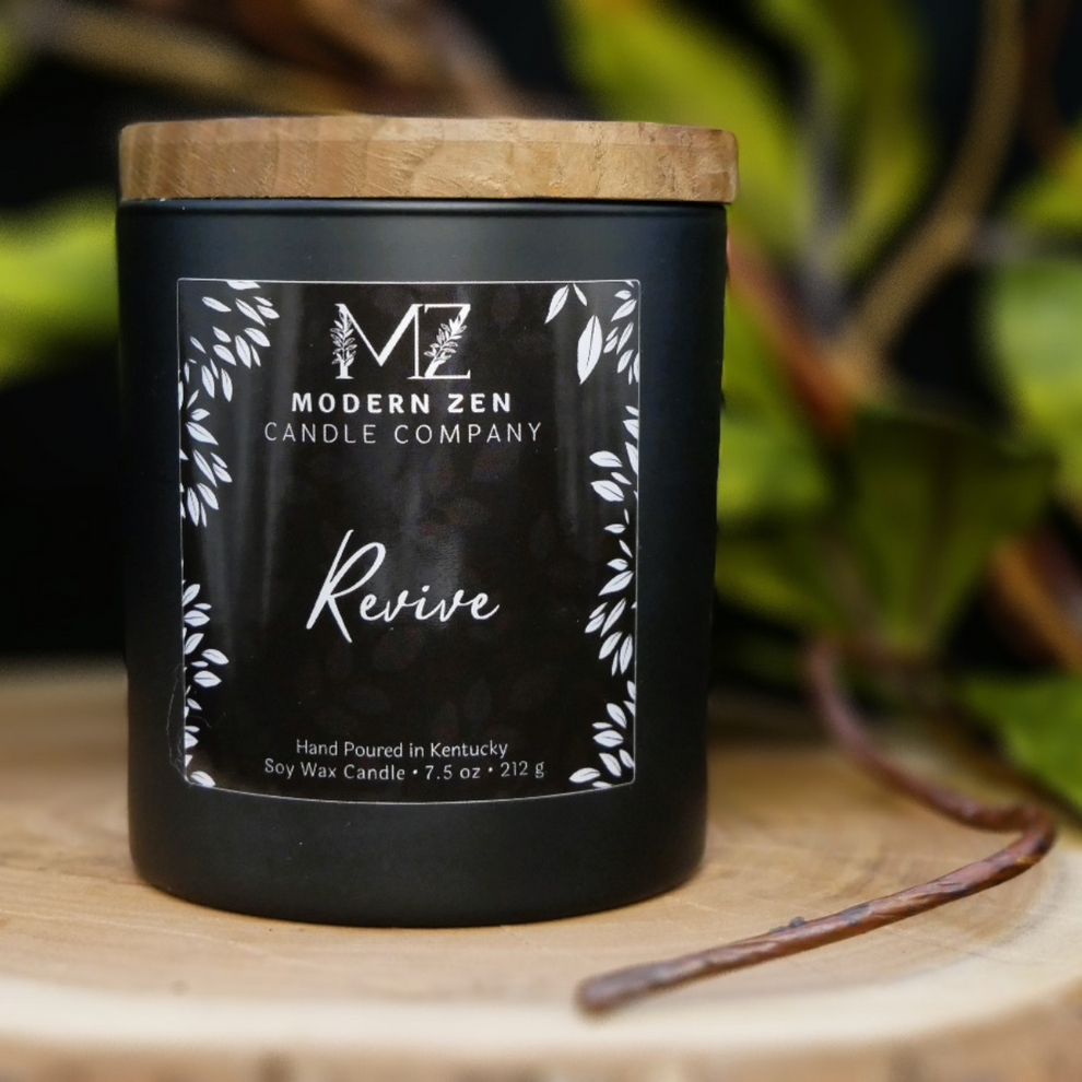 Revive Candle: Refreshing Lemon, Verbena & Musk Scent | Renew Your ...